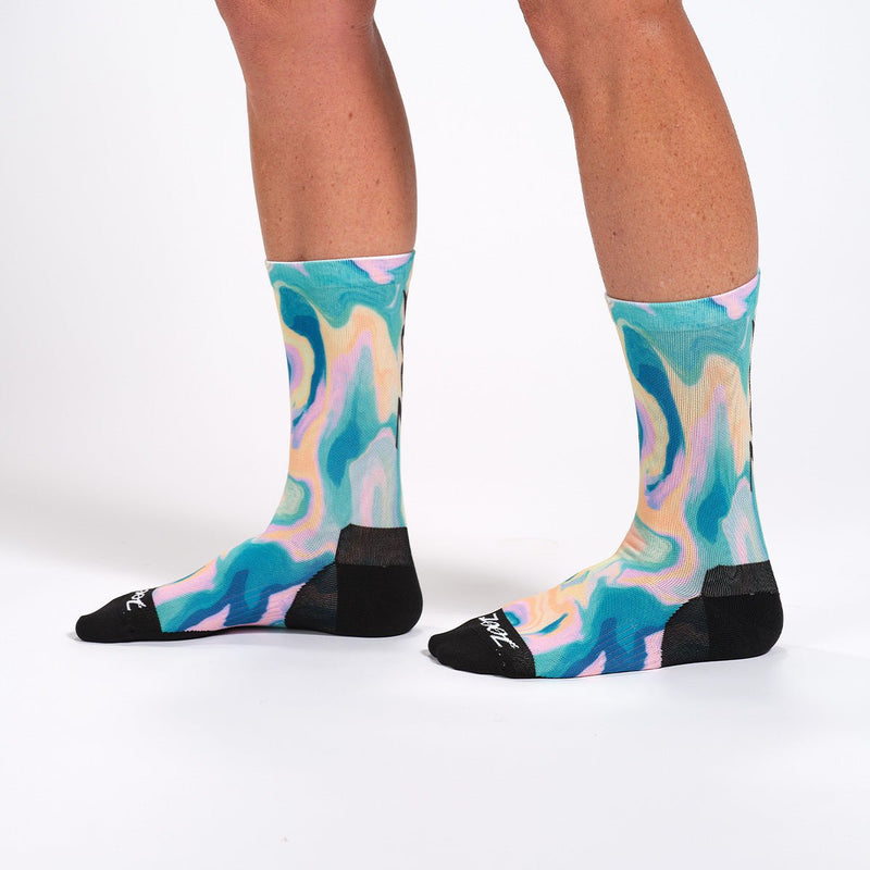 Unisex 6" Sock - Marble